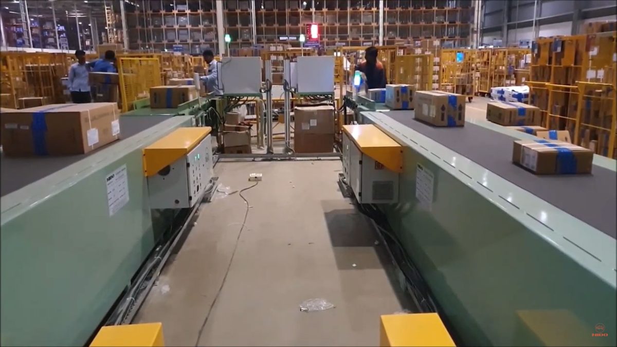 Online Barcode Verification System – Intralogistics Material & Data Flow