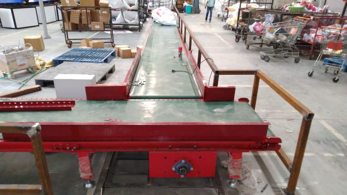 Bagging / Belt Conveyor – Intralogistics Material & Data Flow