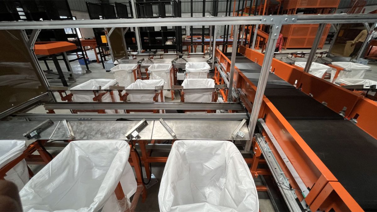 ASTRO Sortation System for Apparel Items – Intralogistics Material & Data Flow