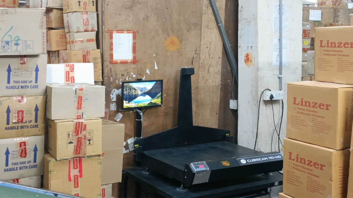 Cubiscan 110 ND Dimensioning and Weighing System – Intralogistics Material & Data Flow